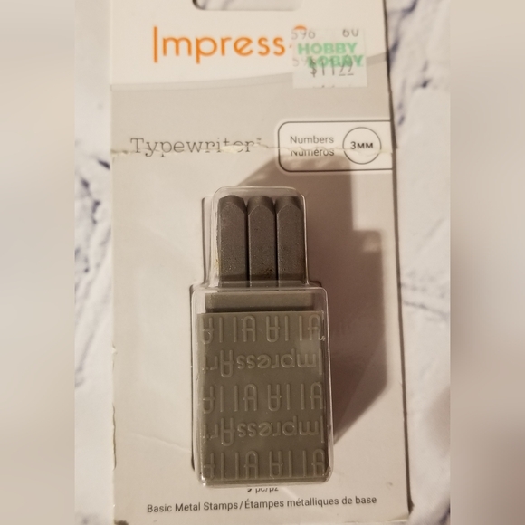imPRESS | Art | Impress Art Typewriters Font Numbers Only | Poshmark